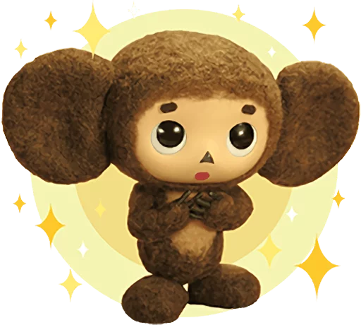 Sticker set «Cheburashka Movie Puppet Stickers» for Telegram for free ...