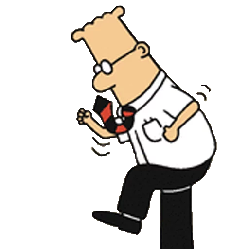 Sticker set «Dilbert» for Telegram for free and without registration