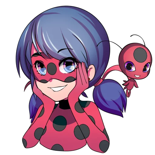 Sticker set «Ladybug» for Telegram for free and without registration