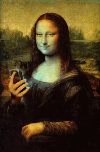 Sticker set «Mona Lisa» for Telegram for free and without registration