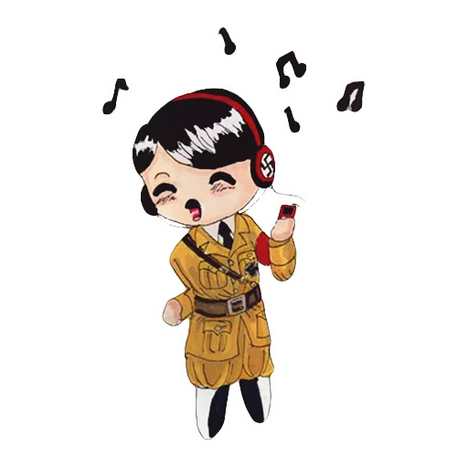 Sticker set «Nice Hitler» for Telegram for free and without registration