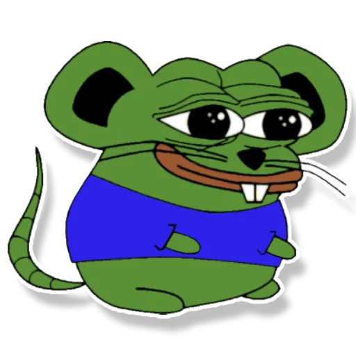 Sticker set «Pepe Mouse» for Telegram for free and without registration