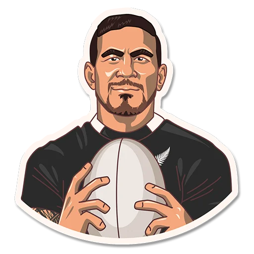 Sticker set «Rugby Stars» for Telegram for free and without registration