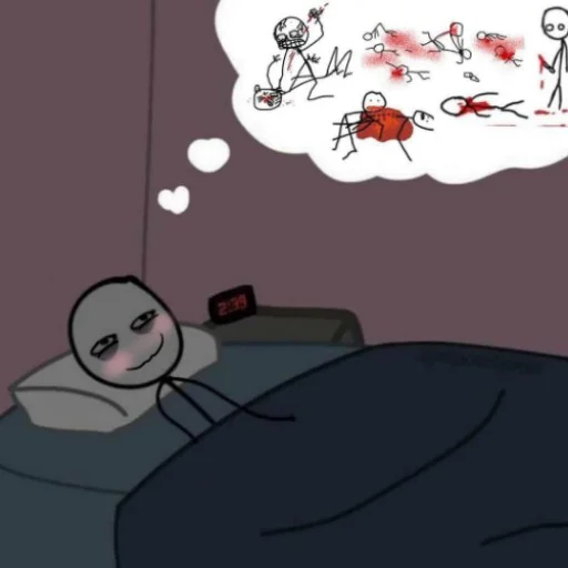 Sticker set «STICK FIGURE GORE» for Telegram for free and without ...