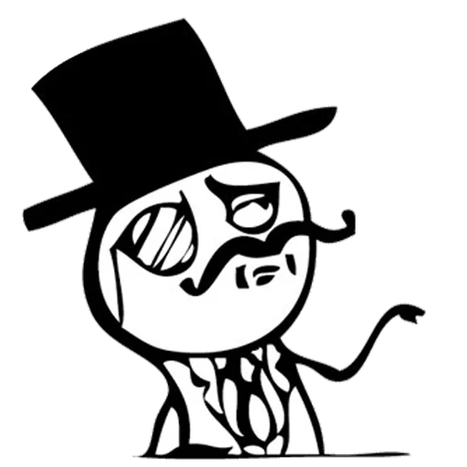 Sticker set «Troll Face» for Telegram for free and without registration